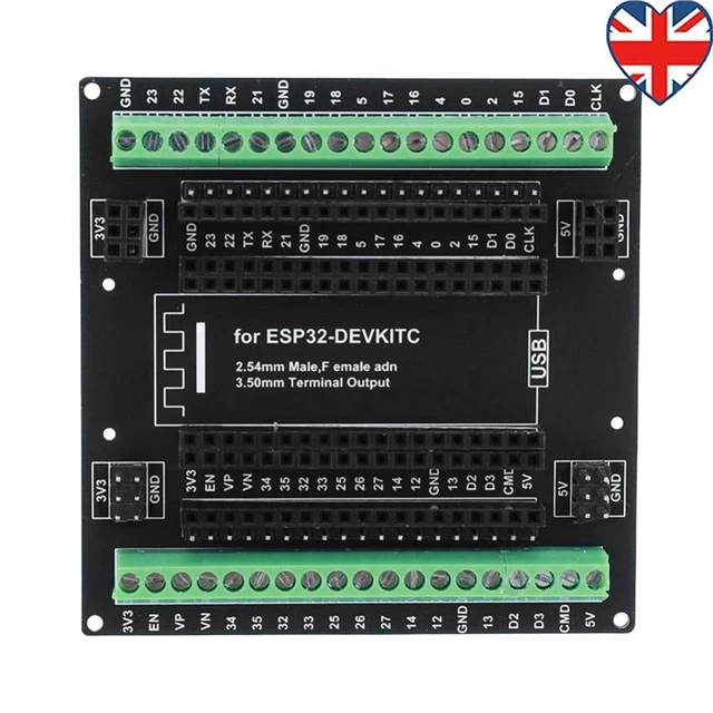 3 Types Outputs Gpio Expansion Module For Esp32 Devkitc Esp Wroom 32 £887 Picclick Uk
