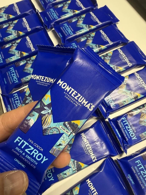 MONTEZUMAS CHOCOLATE FITZROY 74% Dark Organic mini bar 25g-30 Pack £18. ...