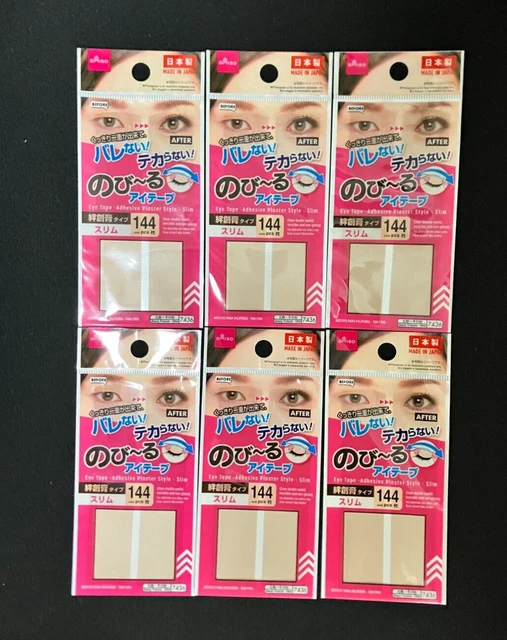 JAPAN DAISO DOUBLE Fold Eyelid Adhesive Tape Sticker SlimType 144 sheet ...