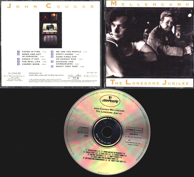 CD JOHN COUGAR Mellencamp The Lonesome Jubilee EUR 11,17 - PicClick FR
