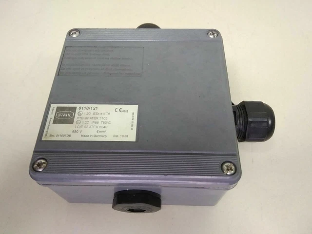 STAHL 8118/121 JONCTION Boîte Ptb 99 Atex 3103 - Neuf EUR 146,21 ...
