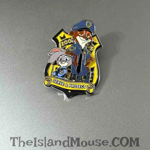 DISNEY JUDY HOPPS Nick Wilde Zootopia Police Badge Pin (U4:149910) £12. ...