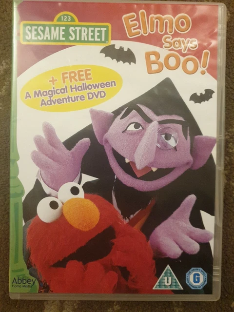 SESAME STREET ELMO Says Boo And Magical Halloween Adventure Dvd 2 Discs ...