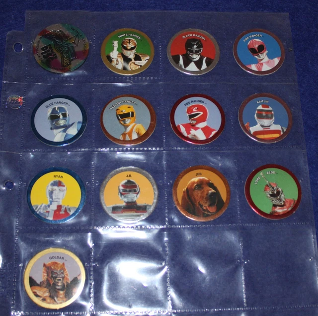 1994 POWER RANGERS Pogs McDonalds Complete Set 1-12 + Slammer $24.95 ...