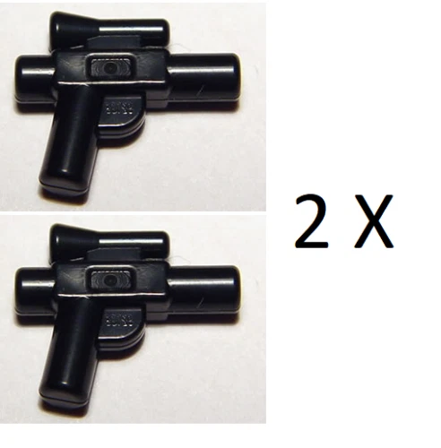2 X PISTOLET LEGO - Black / Noir - Minifig 92738 - Weapon Gun, Blaster ...