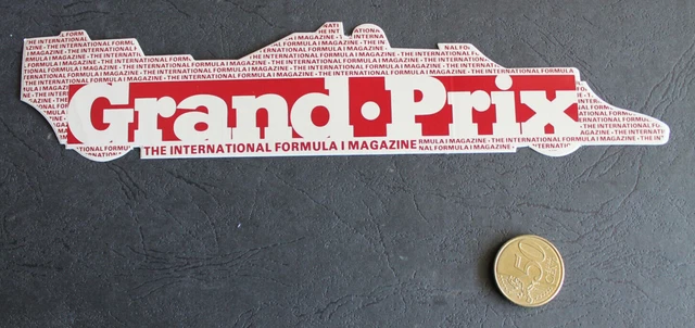 AUTOCOLLANT / STICKER The International Formule 1 magazine GRAND-PRIX ...