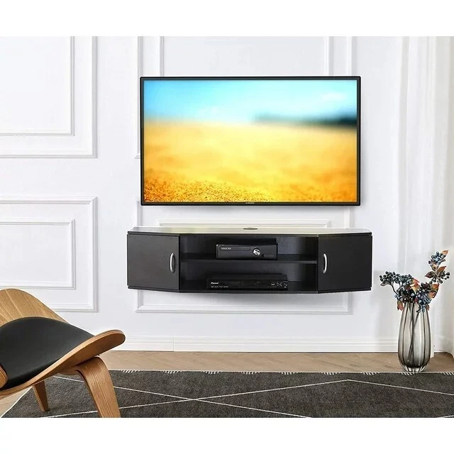 FITUEYES FLOATING TV Stand for TVs up to 50", Black $155.98 - PicClick