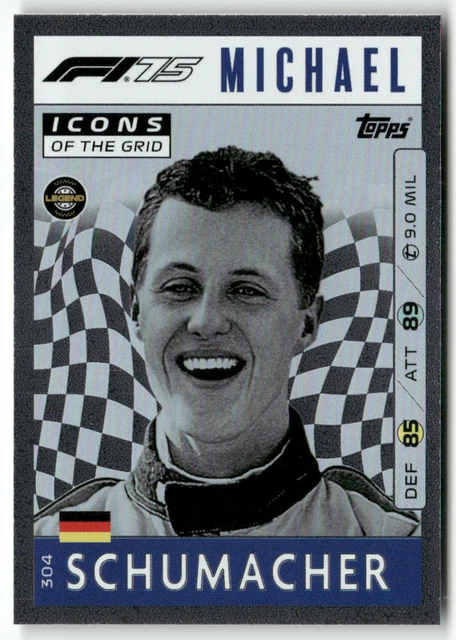 TOPPS F1 TURBO Attax 2025 Fórmula 1 N º 304 Michael Schumacher Icons Of ...
