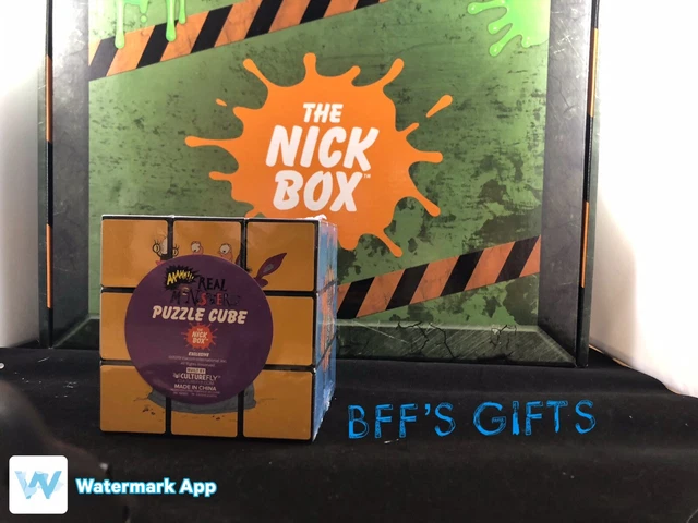 NICKELODEON AAAHH!!! ECHTE Monster Puzzle Rubiks Cube Die Nick Box Exc ...