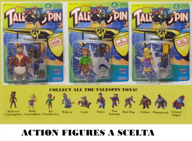 Tale Spin Disney Baloo Kit Molly Playmates Action Figure Ban Dai Giochi Preziosi Eur 3899
