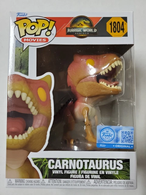 FUNKO POP JURASSIC World Rebirth #1804 Carnotaurus Special Edition NEW ...