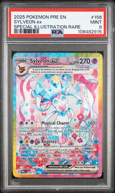 2025 POKEMON PRE En-Prismatic Evolutions #156 Sylveon Ex Psa 9 £255.02 ...