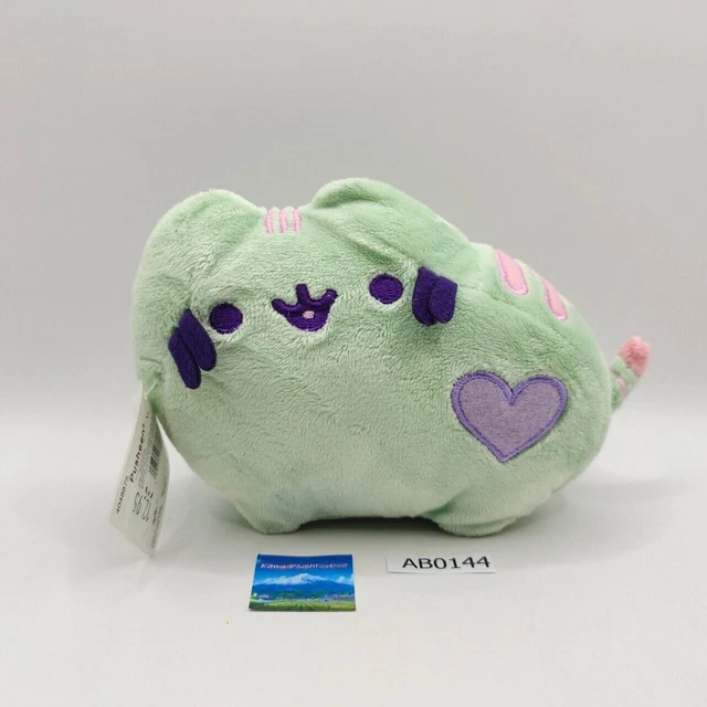 PUSHEEN HEART AB144 Gatto verde pastello GUND Peluche 6" Bambola ...