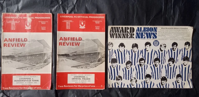 LIVERPOOL FC MEMORABILIA Match day Programmes / Part 3 1970-71 Season £ ...