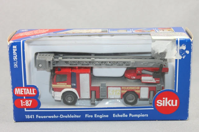 SIKU 1841 MERCEDES Benz pompiers échelle rotative Siku super série ...