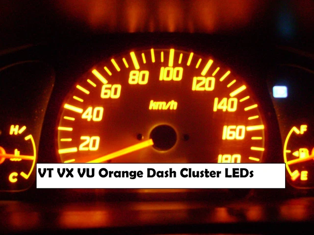 VT VX VU Orange LED Dash Conversion Fits Commodore Berlina Calais ...