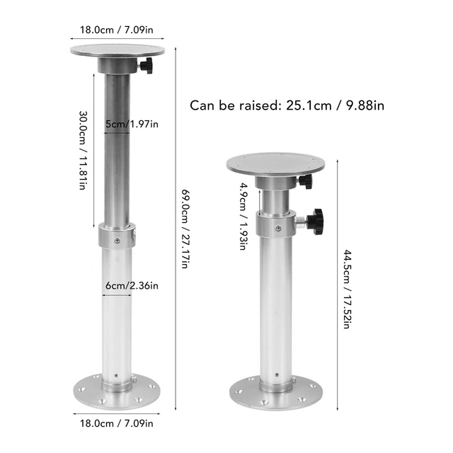 TABLE PEDESTAL LEG Telescoping Pedestal Table Leg 445690mm Adjustable ...