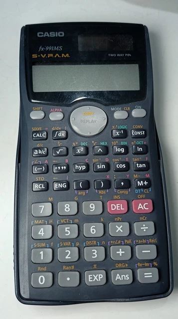 CASIO FX-991MS SCIENTIFIC Calculator, 2 Line Display, 12 Digits ...