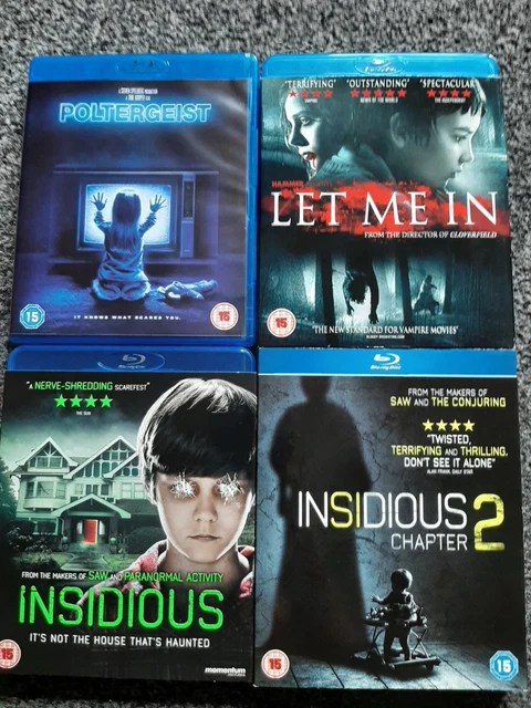 BLU-RAY HORROR BUNDLE x4 Poltergeist, Let Me In, Insidious 1&2 £14.99 ...