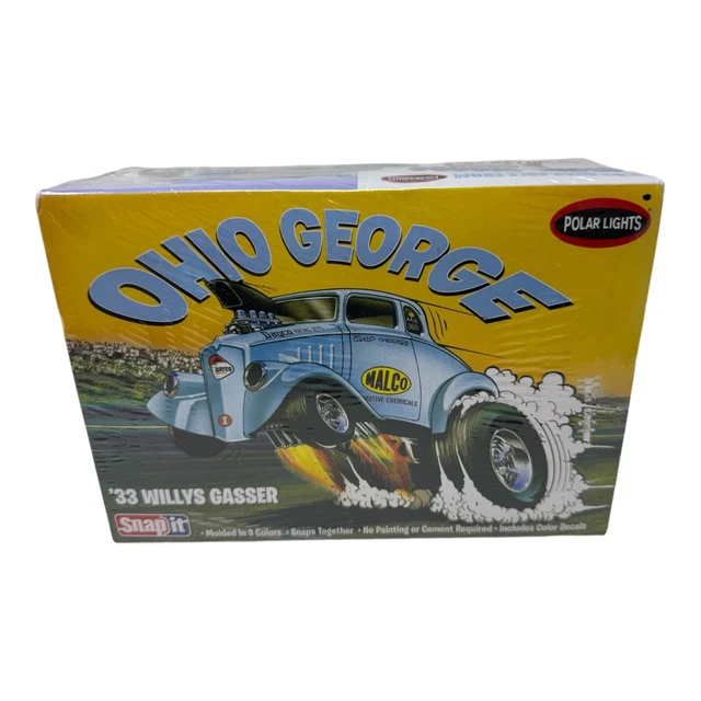OHIO GEORGE 33 Willys Gasser Model Kit By Polar Lights New $19.99 ...