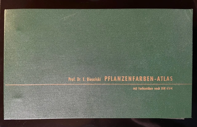 PFLANZENFARBEN-ATLAS MIT FARBZEICHEN nach DIN 6164, komplett, mit ...