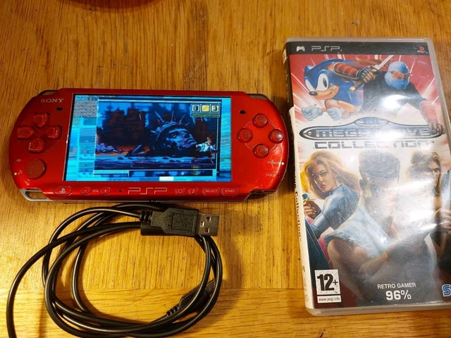 SONY PSP 3003 Radiant Red Slim & Lite Console W/ USB Charger £59.99 ...