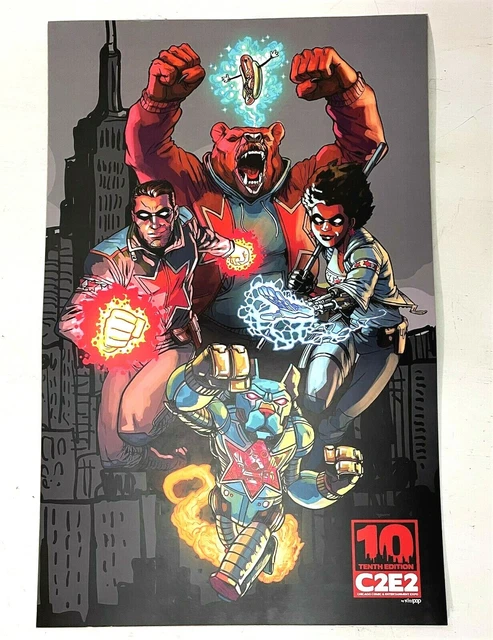CHICAGO COMIC ENTERTAINMENT Expo Official C2E2 10th Edition Poster ...