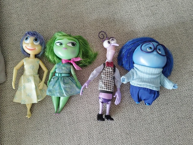 DISNEY PIXAR INSIDE Out Talking Figures Fear Disgust Sadness & Joy ...