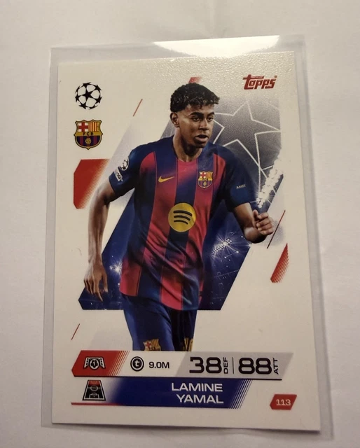 MATCH ATTAX 25/26 Lamine Yamal Base FC Barcelona #113 Champions League ...