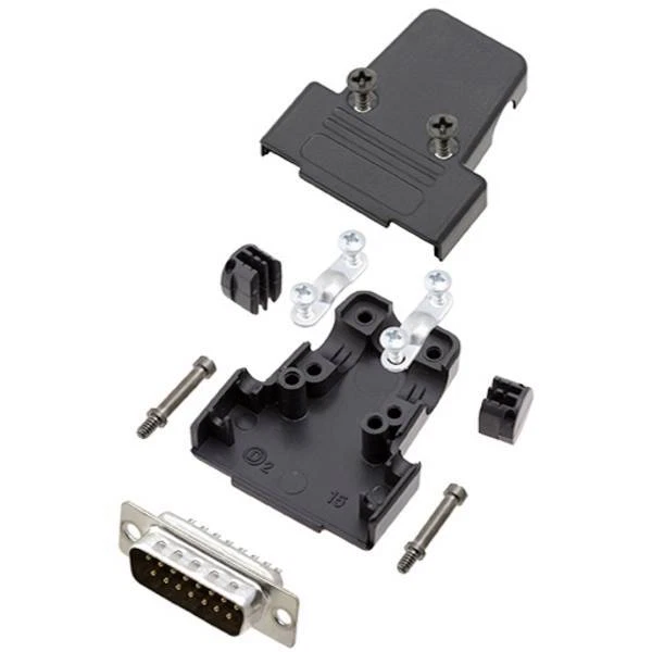 TRU COMPONENTS 7708724 TCTRIP15DBPK KIT connettori maschio SUB-D 180 ...