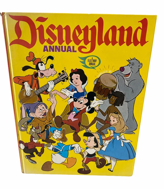 DISNEYLAND ANNUAL VINTAGE 1974 Illustrated Book Comics Puzzles ...