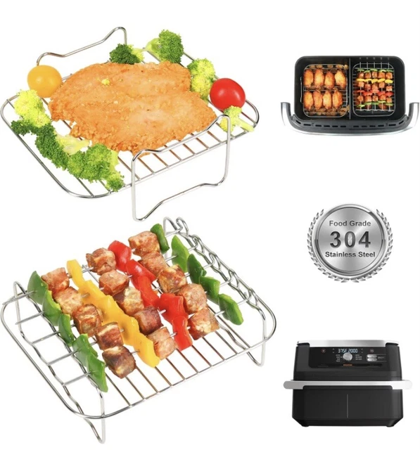 AIR FRYER RACK for Ninja Foodi AF500uk Flexdrawer Dual Air Fryer 10.4L ...