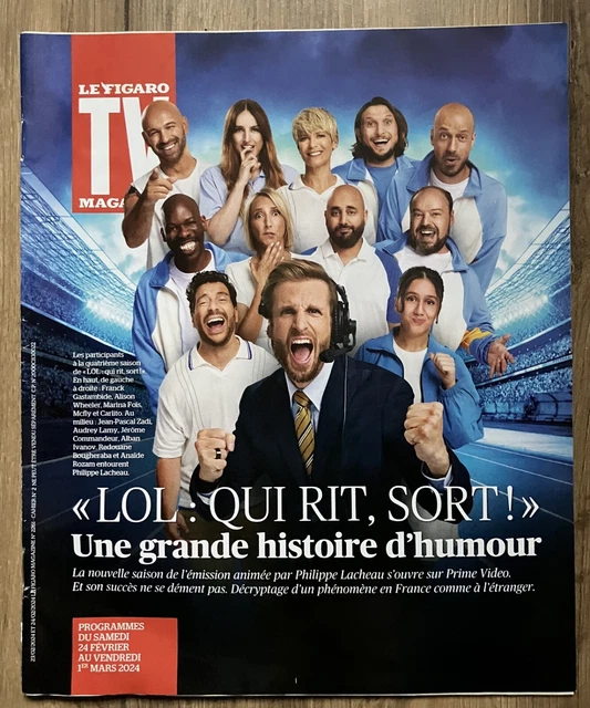 PROGRAMME TÉLÉ TV MAGAZINE Le Figaro 24/02/2024 Qui rit, sort ! EUR 4 ...