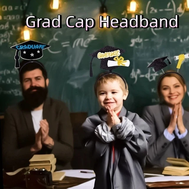 NON-SLIP GRADUATION CAP Headband Celebrate Grad Cap Headband Graduation ...