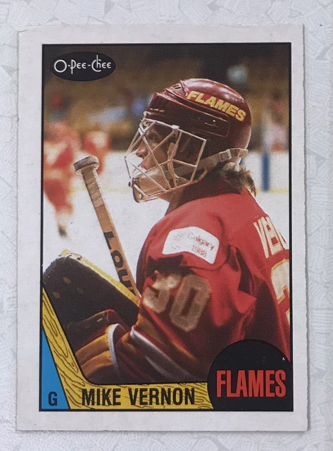 MIKE VERNON RC 1987-88 OPC O-Pee-Chee # 215 Calgary Flames $4.99 ...