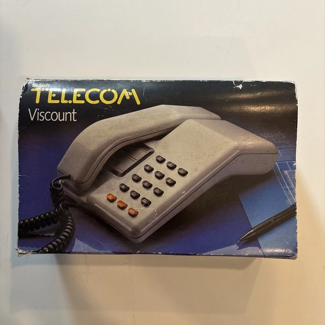 VINTAGE BT BRITISH Telecom Viscount Land line Phone new in box £26.67 ...