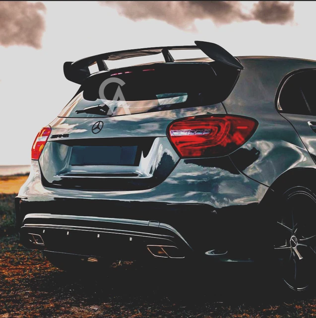 MERCEDES A CLASS W176 AMG "A45 Look" Rear Bumper Diffuser Silver ...