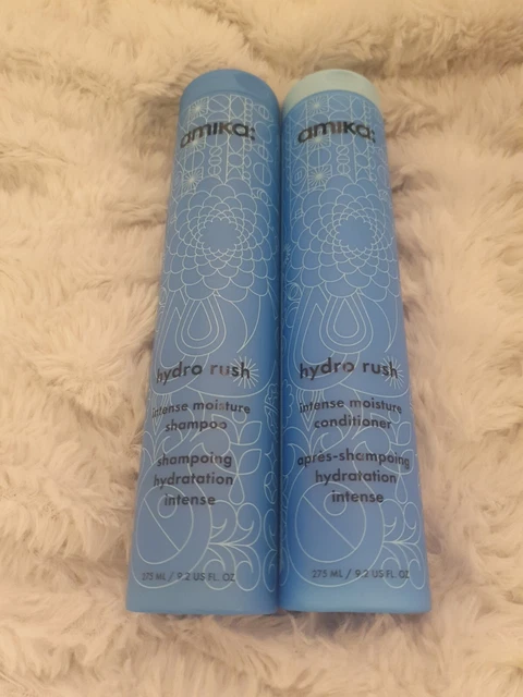 AMIKA HYDRO RUSH intense moisture shampoo + conditioner Set -275ml Each £27.95 - PicClick UK