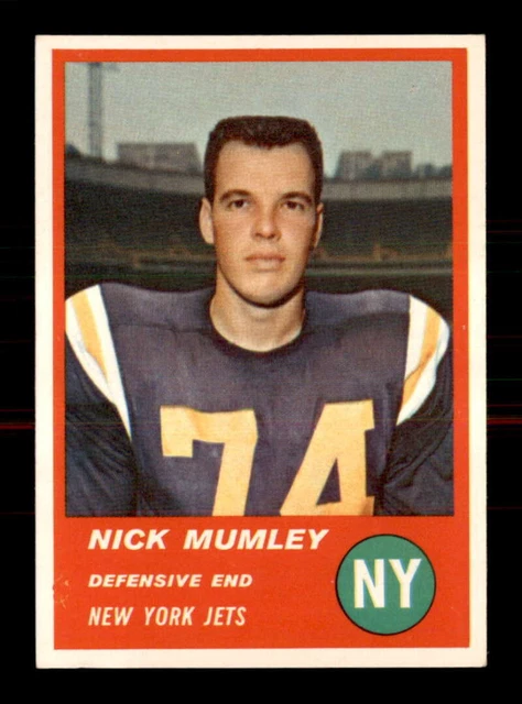 1963 FLEER #22 Nick Mumley NM/NM+ X2545522 EUR 10,36 - PicClick FR