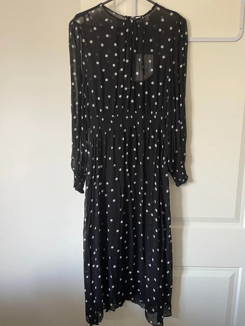 Witchery Black And White Size 14 Georgette Dress 80 00 Picclick Au