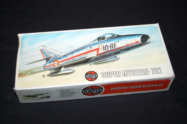 AIRFIX 1/72 SCALE Dassault Super Mystere B.2 Model Kit 1972 First ...