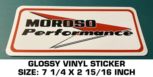 MOROSO PERFORMANCE VINYL Decal- Sticker - Vintage Drag Racing - Nhra ...