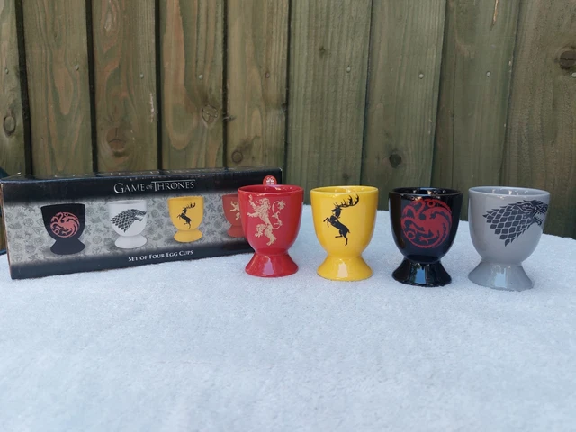 GAME OF THRONES Set Of Four Egg Cups £6.52 - PicClick UK