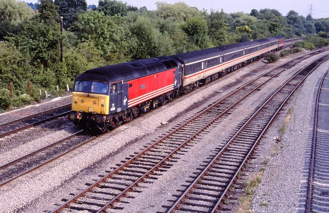 ORIGINAL 35MM RAIL Slide Class 47 47818 Hinksey 27 7 2001 + Copyright £ ...