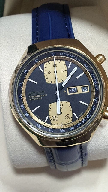 VINTAGE SEIKO WATCH "John Player Special" Automatic Chronograph 6138 ...