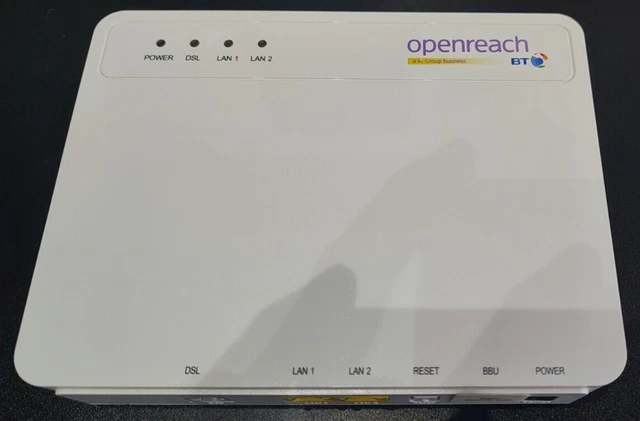 BT OPENREACH FIBRE Modem ECI Telecom Ltd NGA ECI-CPE-MODEMS TYPE 1B ...