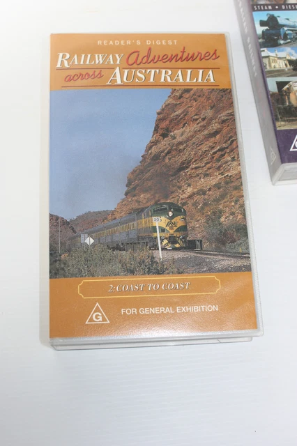 STEAM TRAINS VHS Tapes Cassettes Bulk Lot x 6 Australian Railways lot1 ...