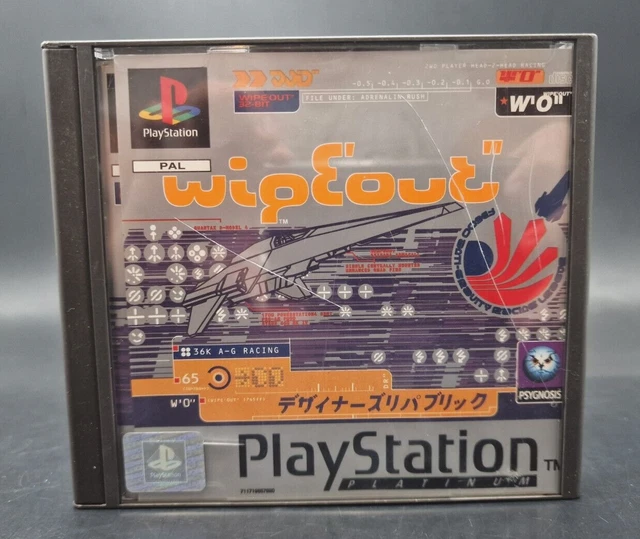 WIPEOUT PLATINUM - Sony Playstation 1 PS1 - Complet In Box - PAL - Bon ...