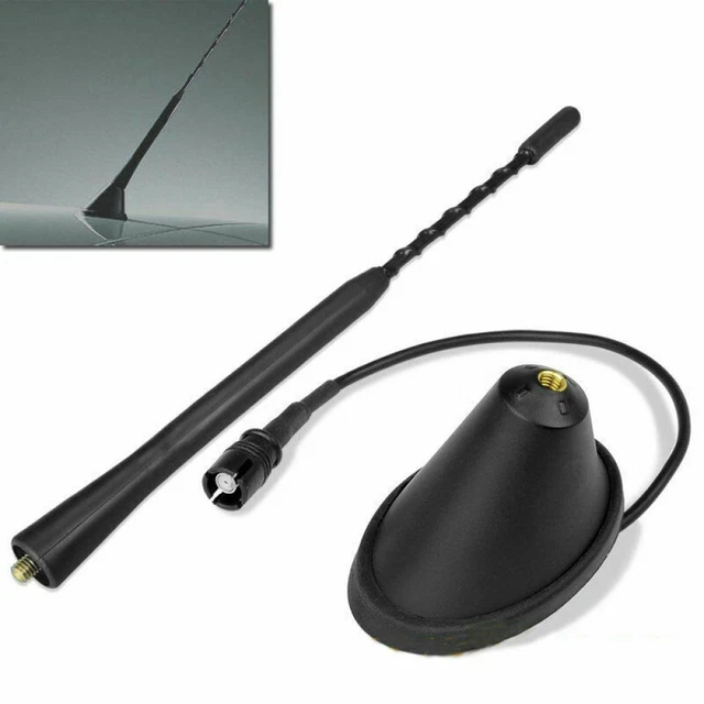 REPLACEMENT ROOF RADIO Whip 9" Antena Antenna+Base For VW Jetta Golf ...