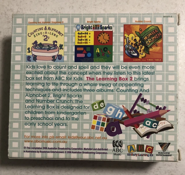 ABC EARLY LEARNING - The Learning Box 2 Set Of 3 Cd’s $19.95 - PicClick AU